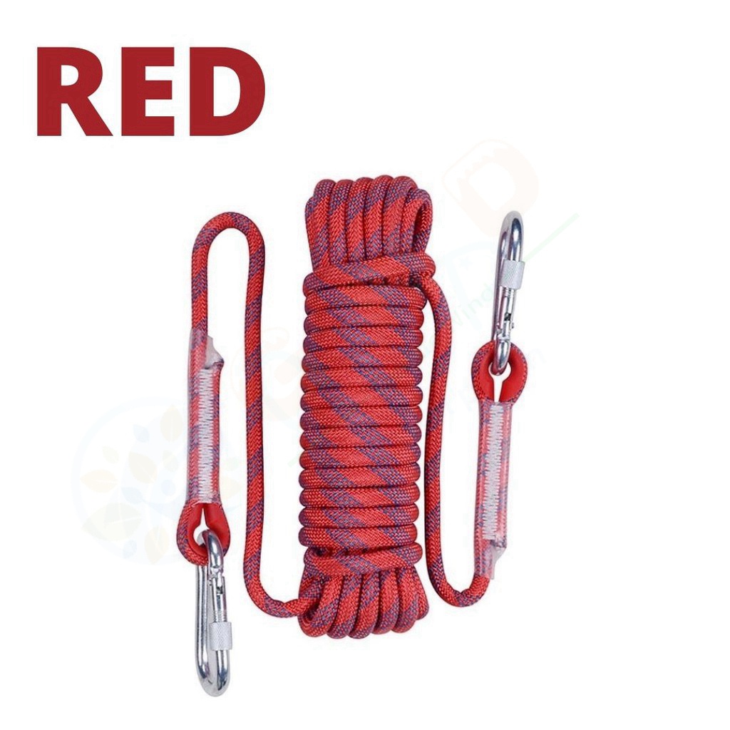 MDP* 10m 20m 30m Climbing Rappelling Rope Double Hook Climb Rope 12mm ...