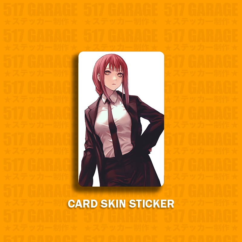 MAKIMA CHAINSAW MAN - ATM CARD STICKER - BANK CARD STICKER - STICKER ...