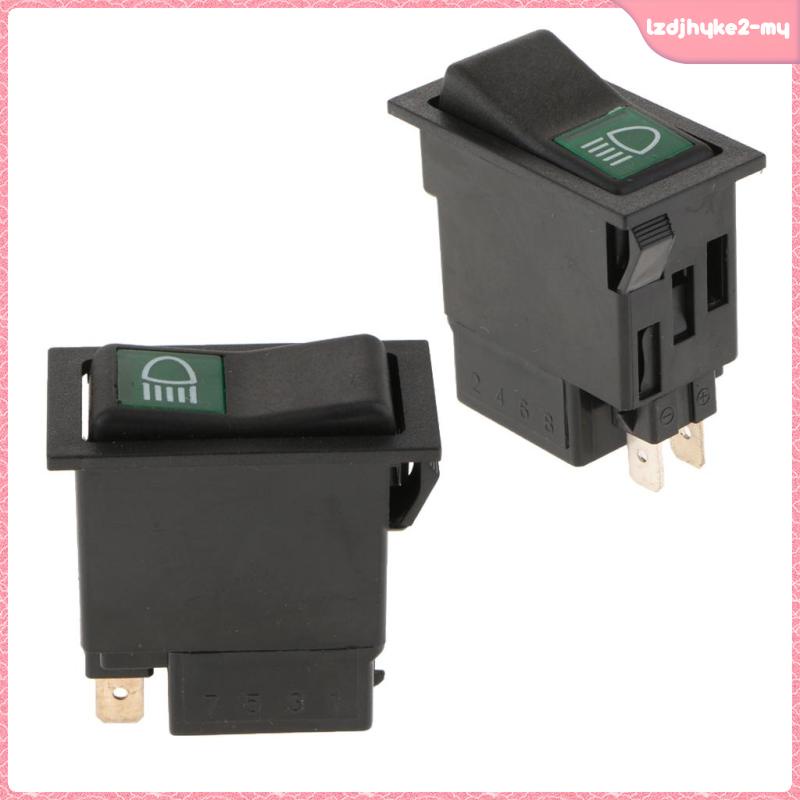 [ 2PCS 2 Pin/3Pin Fog Light On/Off Push Button Rocker Switch for Car ...
