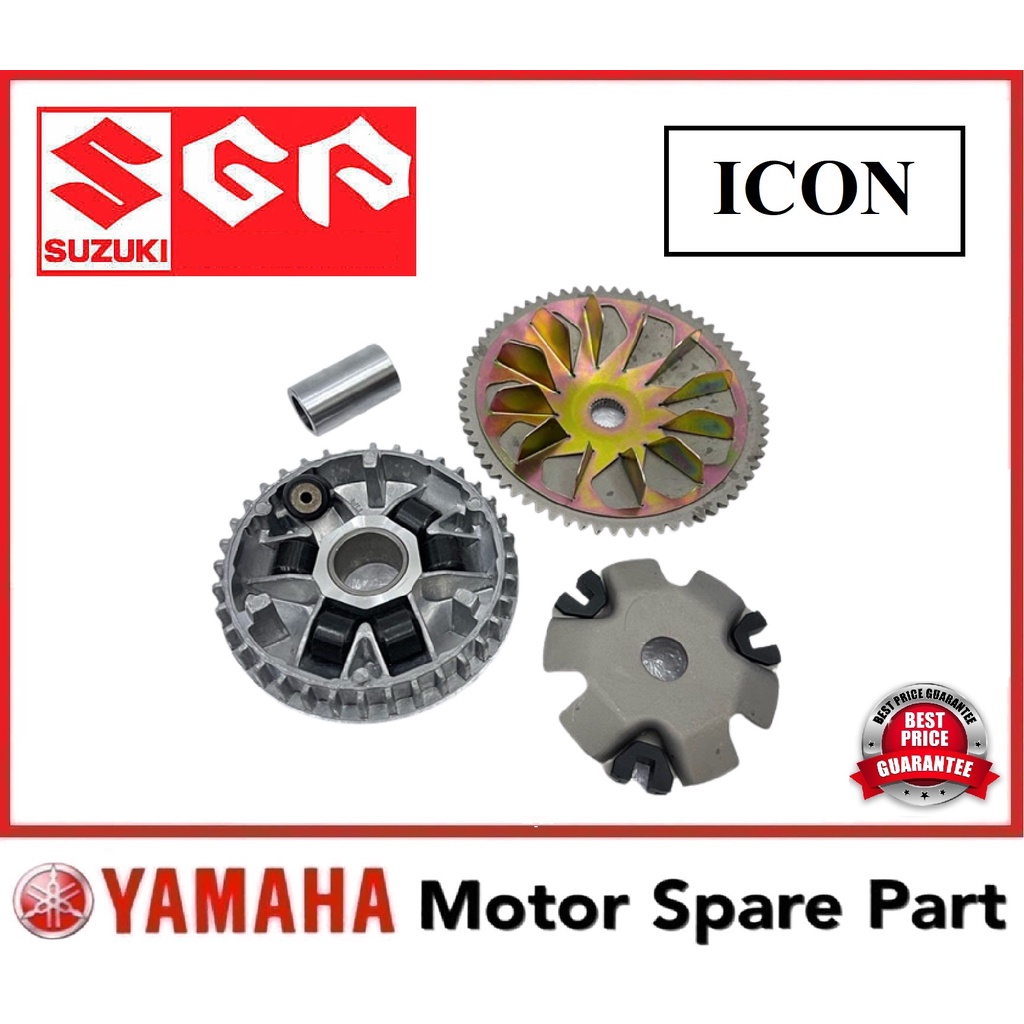 HONDA ICON FRONT PULLEY SET 0 FAN WITH ROLLER FRONT AUTO CLUTCH WEIGHT ...