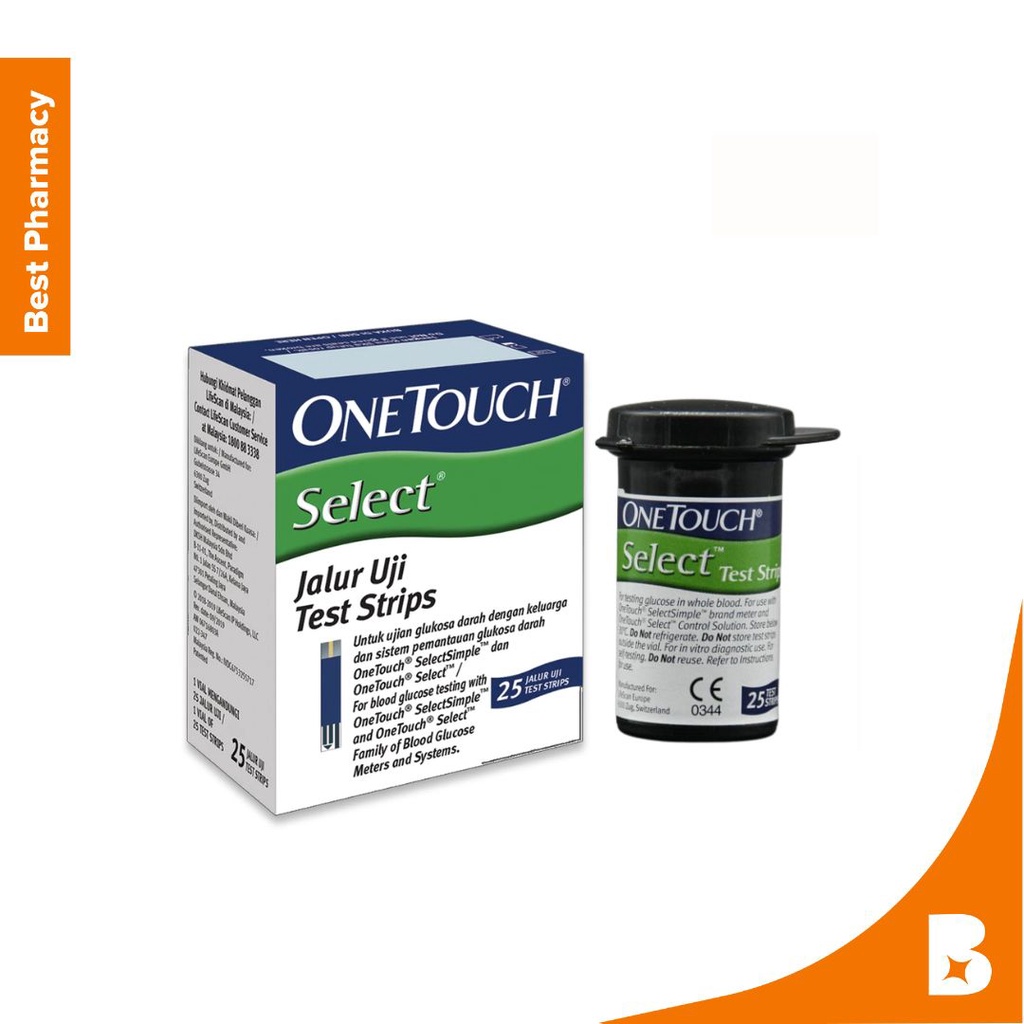 ONE TOUCH SELECT TEST STRIP 25’s | Shopee Malaysia