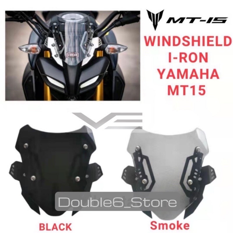 Yamaha MT15 windshield MT-15 visor MT 15 windscreen iron thailand ...