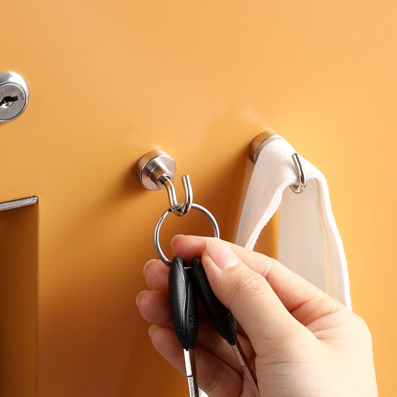 Cangkuk magnet rumah bebas menumbuk kuat melekit dinding tergantung ...