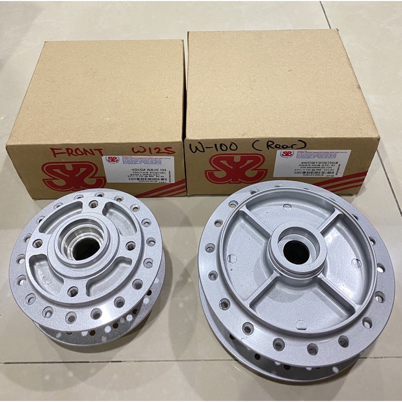 SYS STANDARD FRONT & REAR RIM HUB SET EX5 HI POWER EX5 DREAM WAVE110 W110 WAVE100 W100 KRISS110 ...