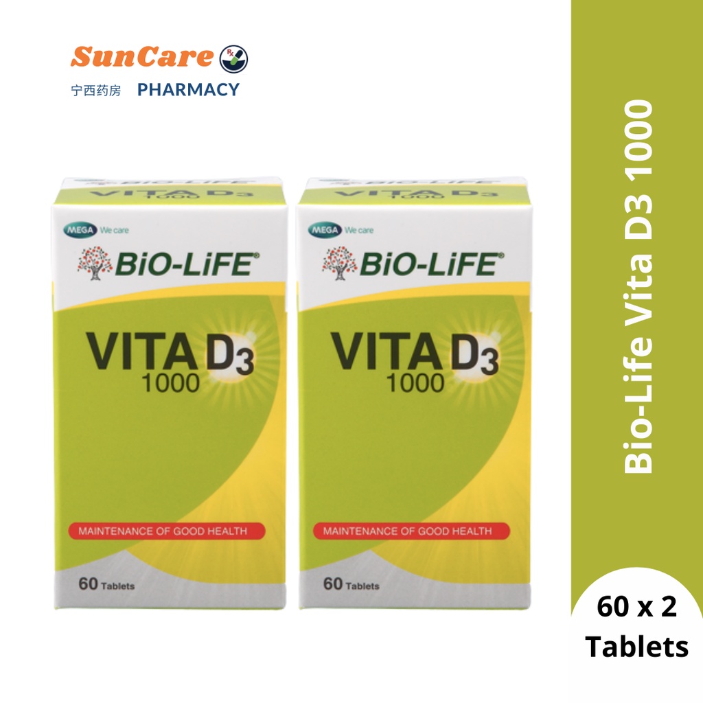 Suncare Pharmacy Bio-Life Vita D3 1000 (60s and 120s) [Exp: JAN 2026 ...