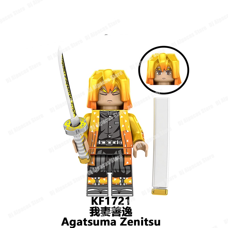 Tanjirou Nezuko Action toy Zenitsu Giyuu Figures Assemble toys Demon ...
