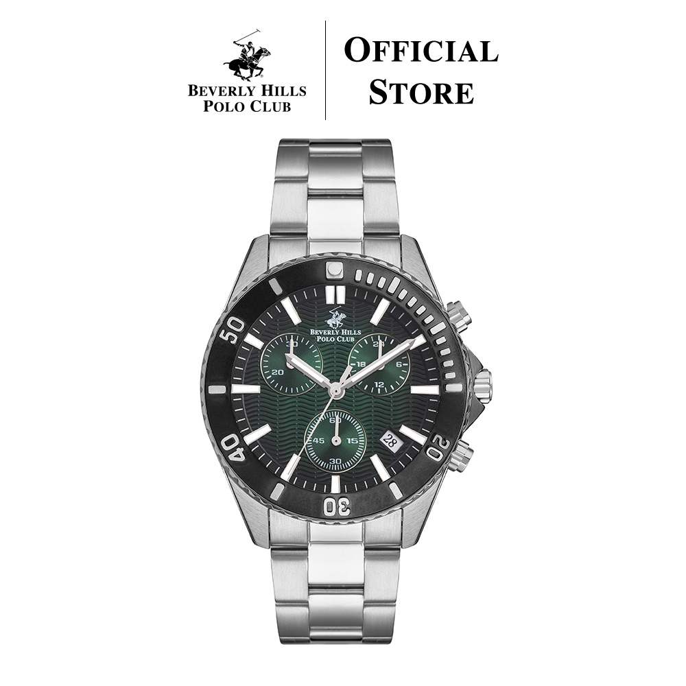 Beverly Hills Polo Club BHPC Men's Stainless Steel Quartz Watch BP3276X ...