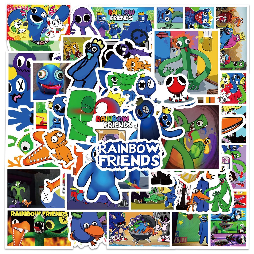 Add Some Fun And Joy With Roblox Rainbow Friends Stickers 60pcs Set ...
