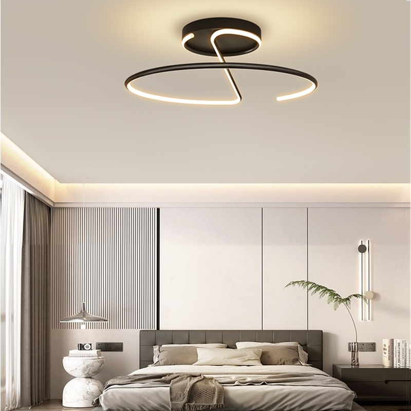 3 colour Nordic Minimalist Ceiling Lamp Bedroom Study Lamp Chandelier ...