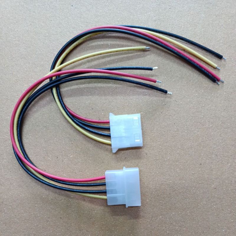 900742 Male + Female PIN Power Cable Socket 4 Wires Current Resistant ...