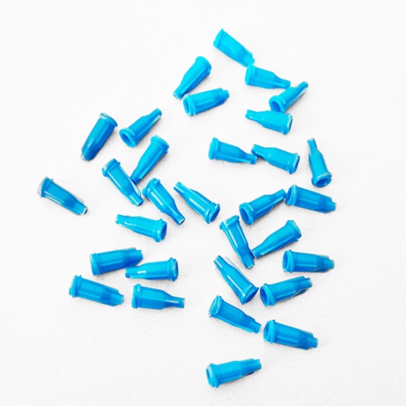 50pcs multicolor syringe head cap syringe dispenser dispensing needle ...