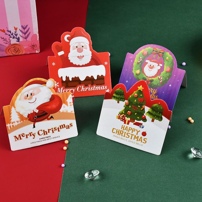 Merry Christmas Cards Greeting Wishing Snowman Blessing Gift Message ...