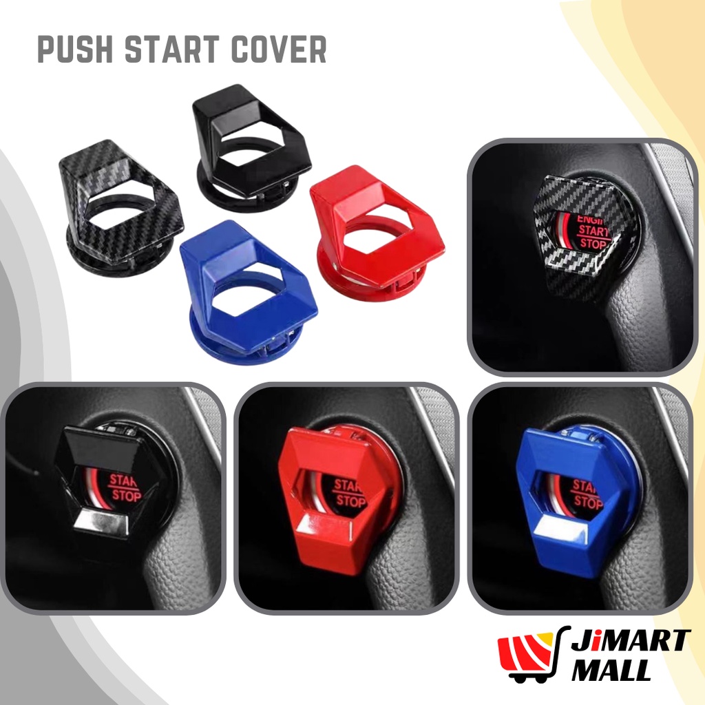 PUSH START BUTTON COVER LAMBO Universal Engine Start Stop Keyless Entry ...