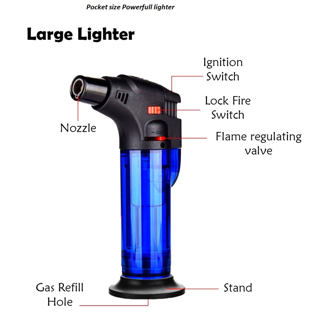 TURBO STRONG JET LIGHTER Camping Fire Starter Jat Flame Lighter Pemetik ...
