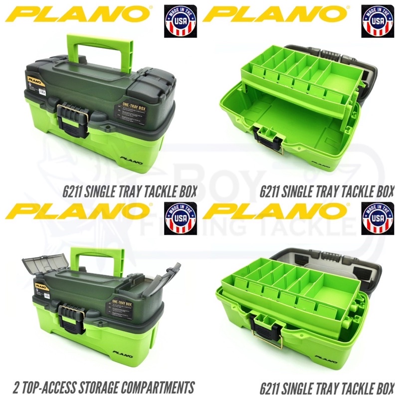 PLANO 6211 SINGLE TRAY TACKLE BOX FISHING BOX STORAGE BOX | Shopee Malaysia