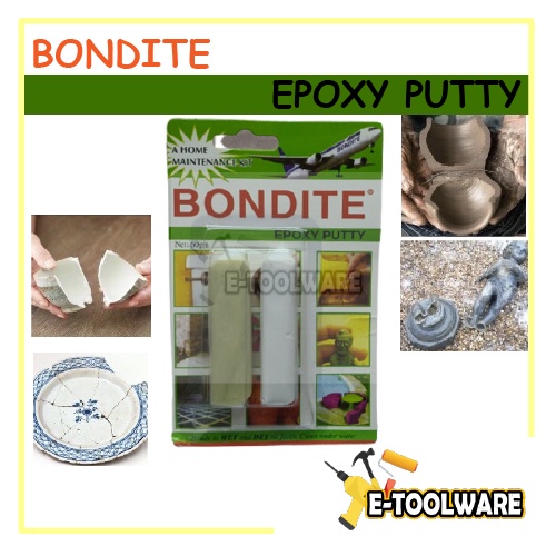 Bondite Epoxy Putty Adhesive Household Repair Epoxy Putty 60gm | Shopee ...