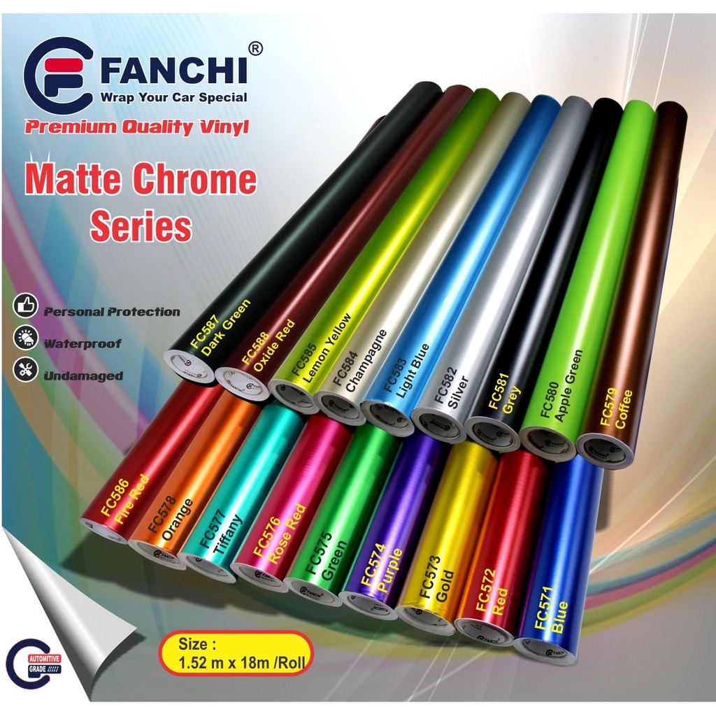 Fanchi metallic matt Sticker 50cm (roll) | Shopee Malaysia