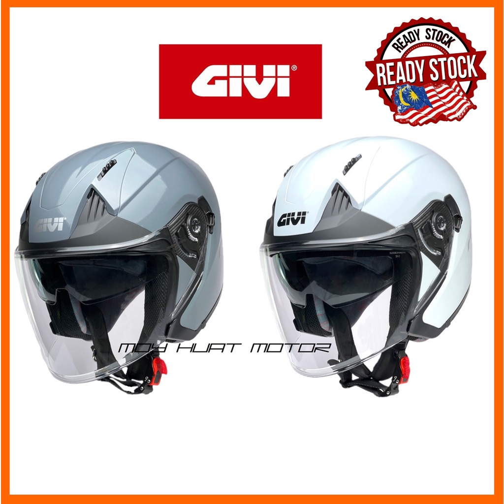 #READY STOCK#GIVI M35.0 SCUDO DOUBLE VISOR OPEN FACE HELMET - WITH ECE ...