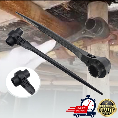 TWO-Way SCAFFOLDING RATCHET WRENCH 尖尾扳手 Scaffold Spanner Wrench 17x19 ...