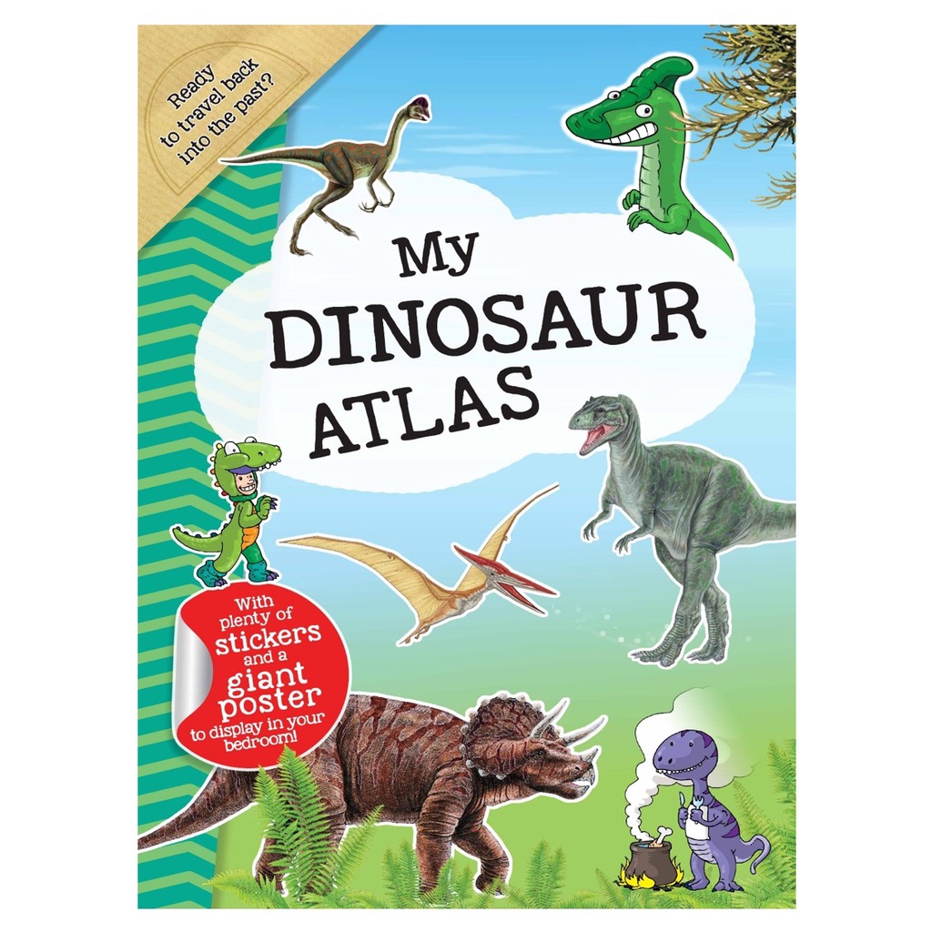 My Dinosaur Atlas Illustrated Activity Book with Stickers & Poster ...