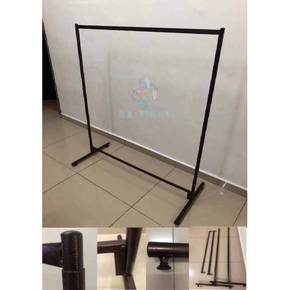 Clothes Dismantle Stand L3'ft/ Copper Hammertone / Clothes Rack/ Baju ...