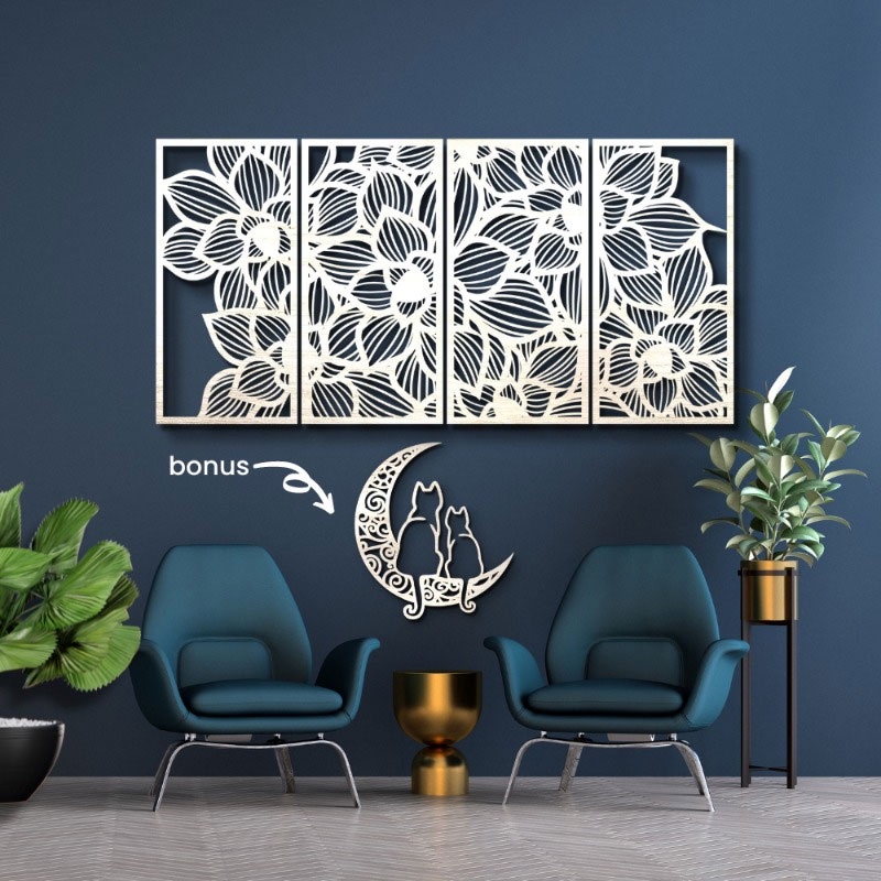 HIASAN DINDING Wall Decor Aesthetic Wall Decorations for Living Room ...