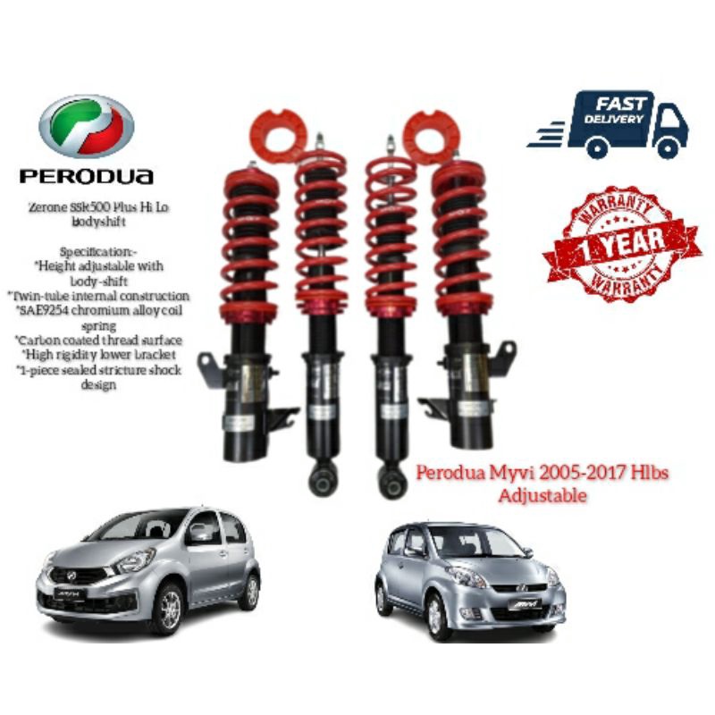 ADJUSTABLE PERODUA MYVI ALZA VIVA KENARI KELISA AXIA BEZZA ZERONE ...