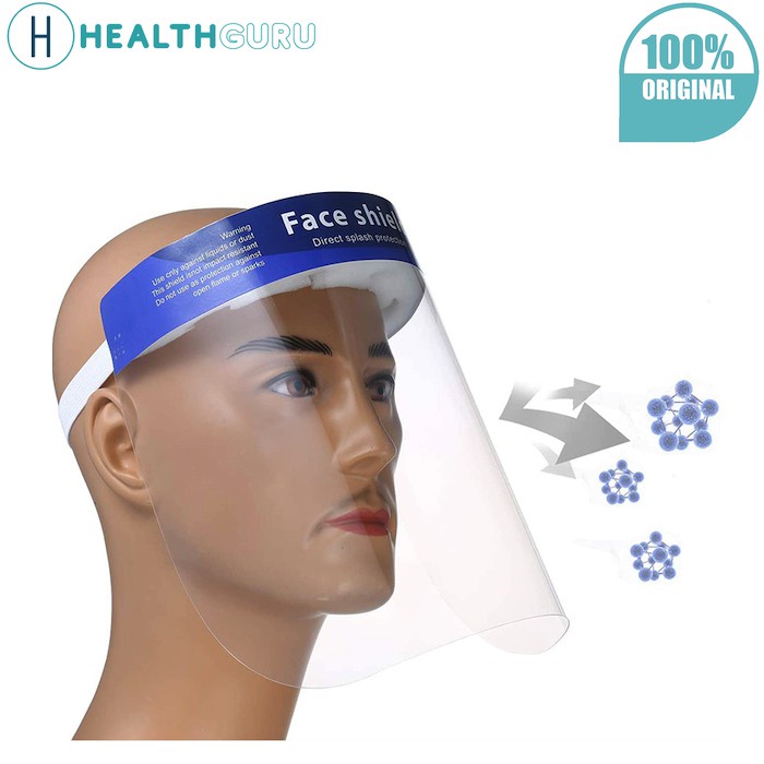 HealthGuru Face Shield PVC Face Mask Transparent Waterproof Anti-fog ...