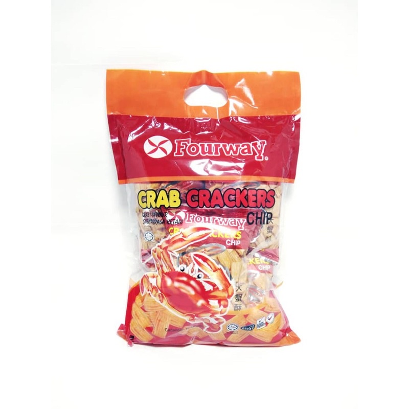 40g X 5s Fourway Crab Crackers Chip Crab Flavour Snek Perasa Ketam