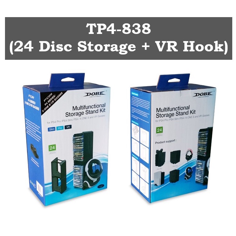 PS5/PS4/XBOX Disc Storage Stand Tower Rack 12/18/24/36 Slots | Shopee ...