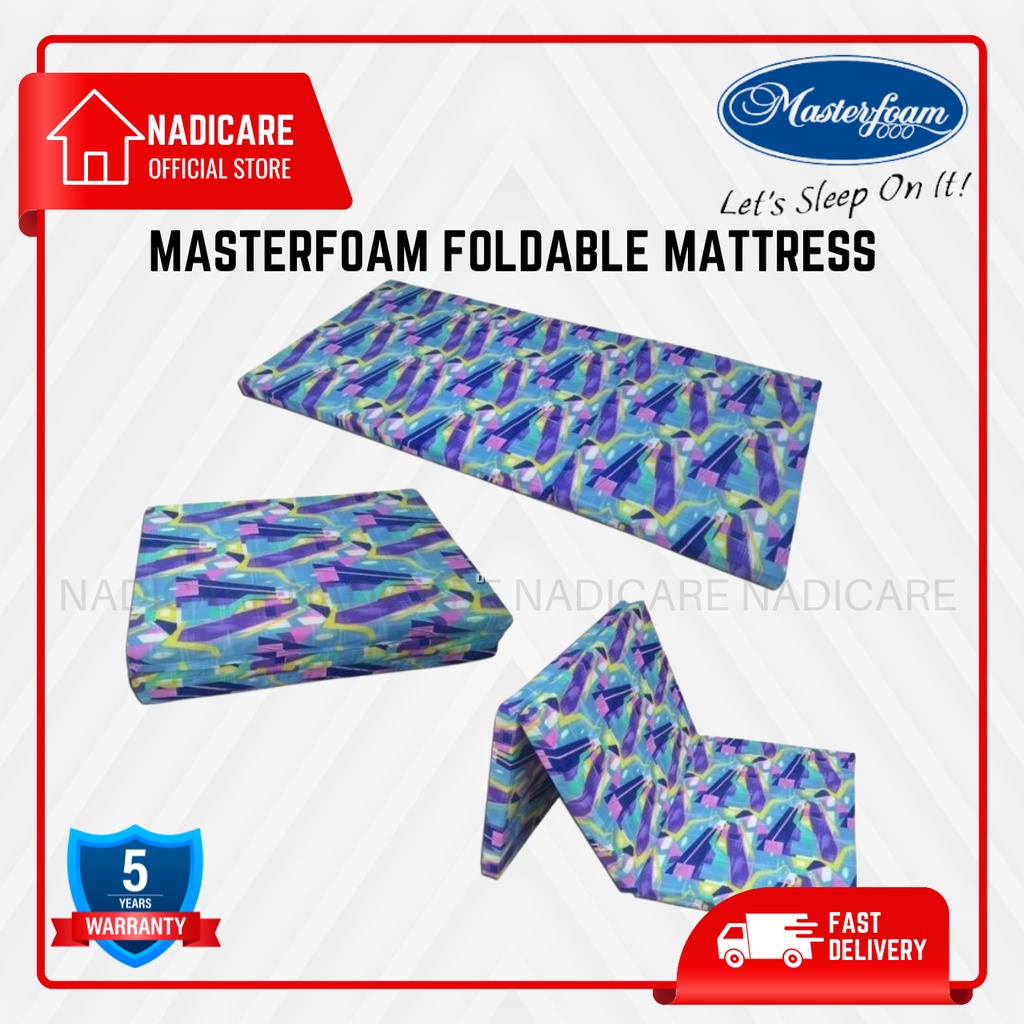 100% Masterfoam High Quality Foldable Single Mattress Tilam Lipat Single Queen (Original ...
