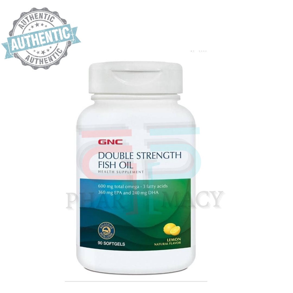GNC Double Strength Fish Oil Lemon (90 Caps) | Shopee Malaysia
