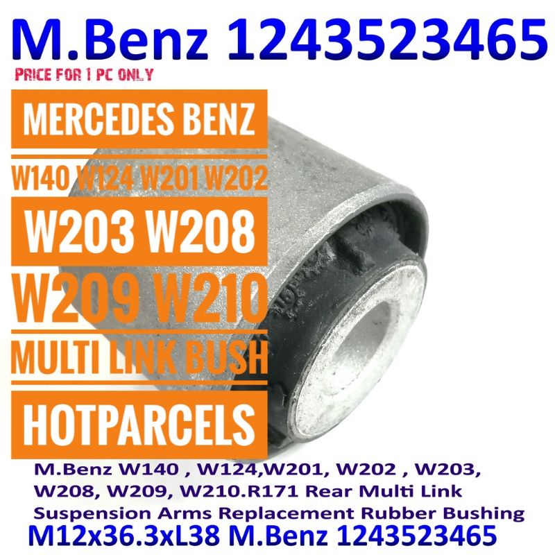 Mercedes Benz w140 w124 w201 w202 w203 w208 w209 w210 rear multi link ...
