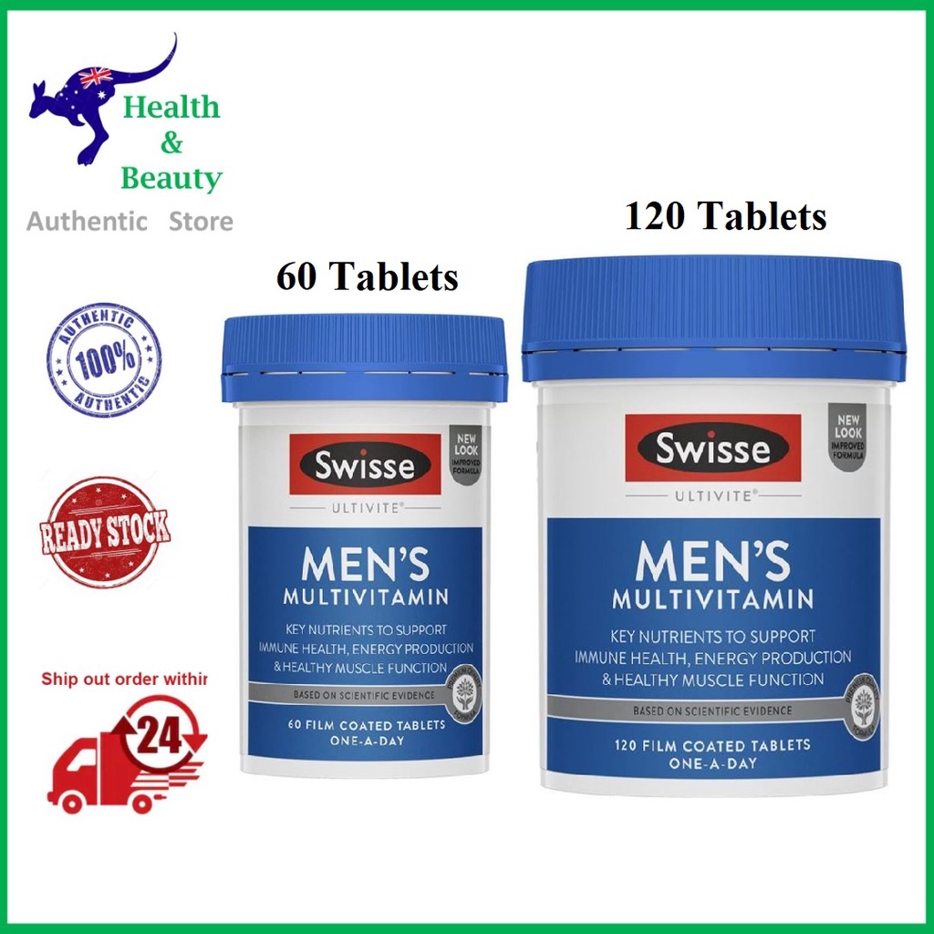 SWISSE Men's Ultivite Multivitamin 60 tablets / 120 tablets (EXPIRED : 09.2025) | Shopee Malaysia