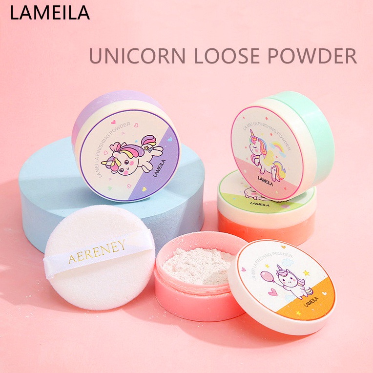 🇲🇾 LAMEILA Unicorn Loose Setting Powder Oil Controlling Colour ...