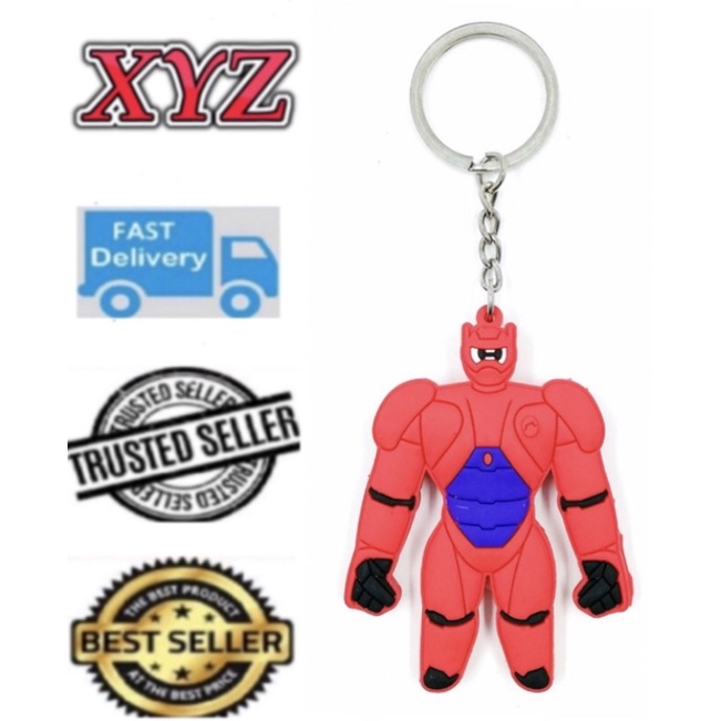 Big Hero 6 Baymax Silicon Keychain (100% Ready Stock Fast Postage ...