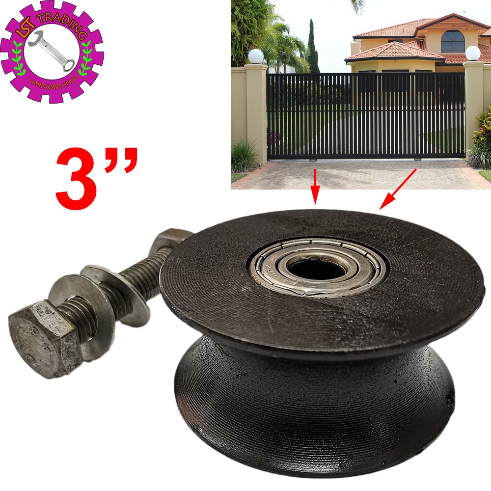 [READY STOCKS]3" PIPE BEARING ROLLER / SLIDING DOOR BEARING ROLLER ...
