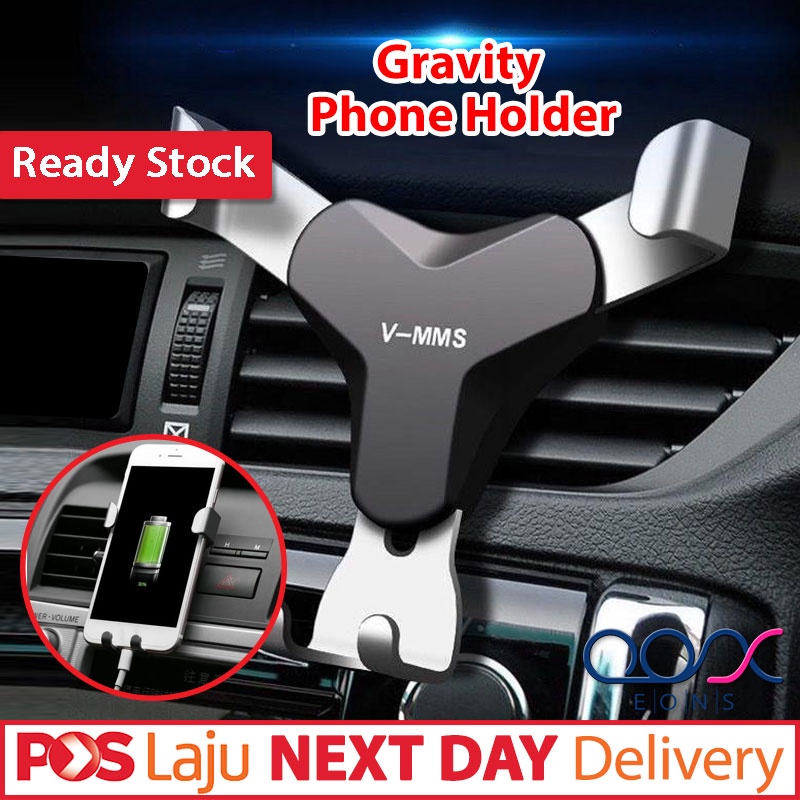 360° ROTATION Gravity Car Phone Holder Dashboard GPS Air Vent Bracket ...