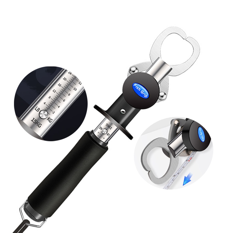 fishing fish gripper With weighing and with ruler Stainless Steel fish ...