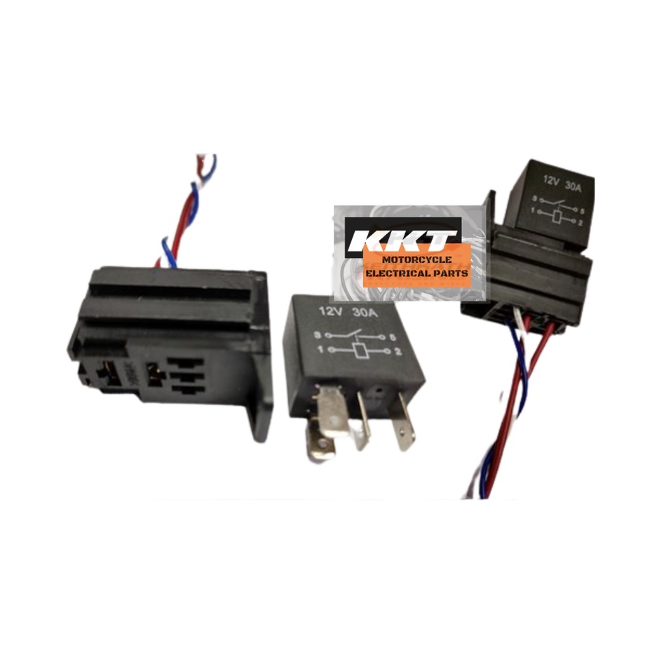 4 PIN Mini Relay with Lego Type Socket Set for Motorcycle | Shopee Malaysia