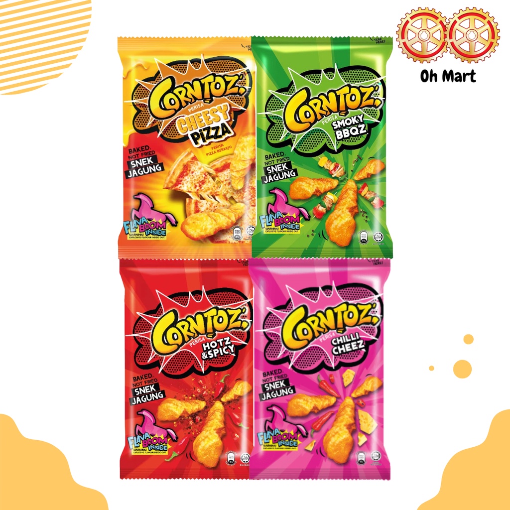 Mamee Corntoz Smoky Bbqzchili Cheezhotandspicy Cheesy Pizza 90100g Shopee Malaysia
