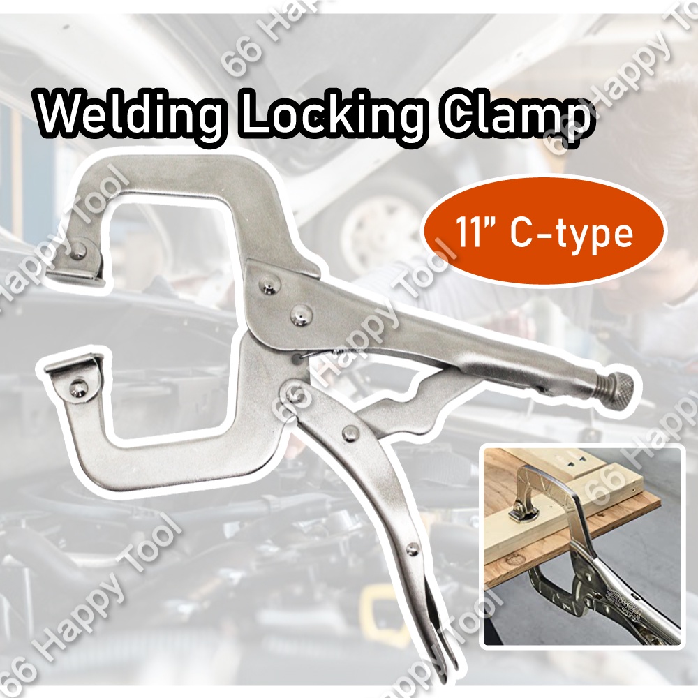 11" Inch Multi-functional C-Type Welding Locking Clamp Plier Tool Quick ...