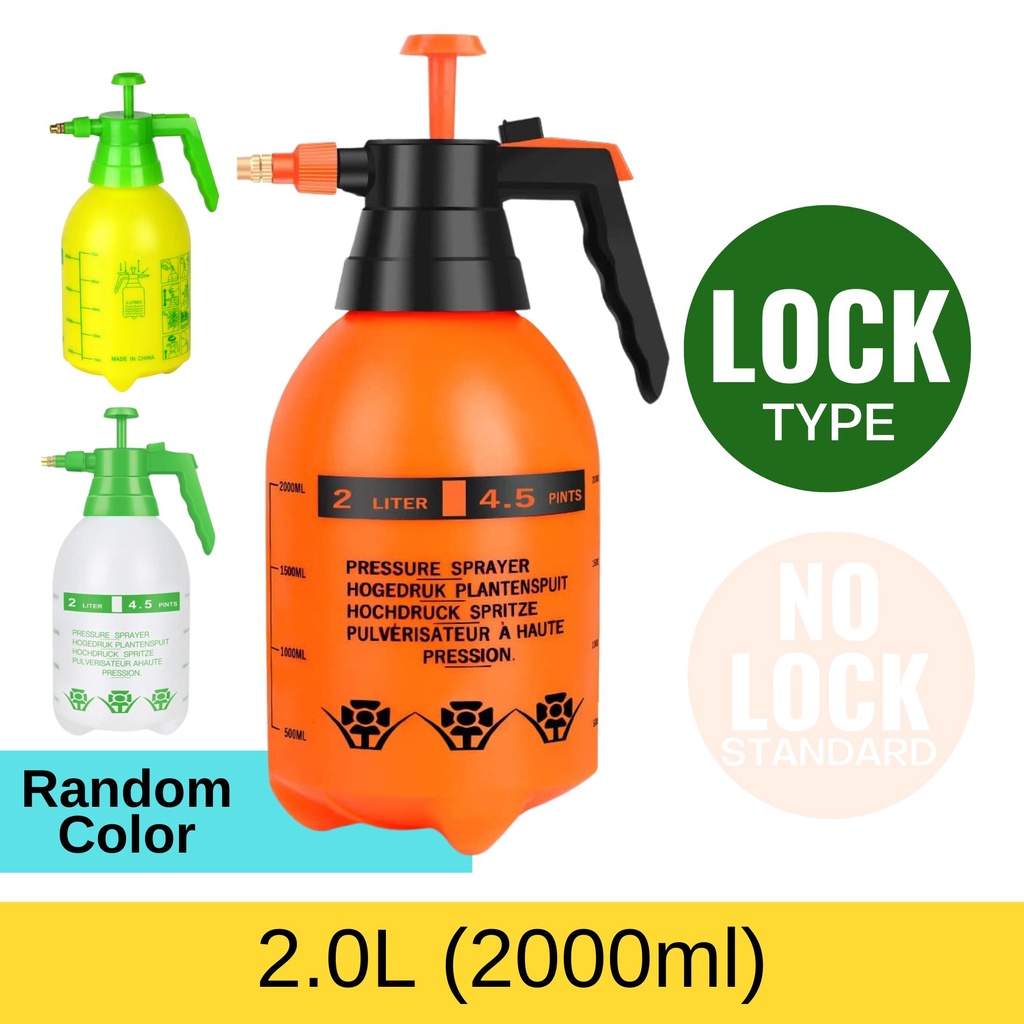 PRODIY 2 Liter Brass Nozzle Pressure Garden Sprayer Garden Spray Pam ...
