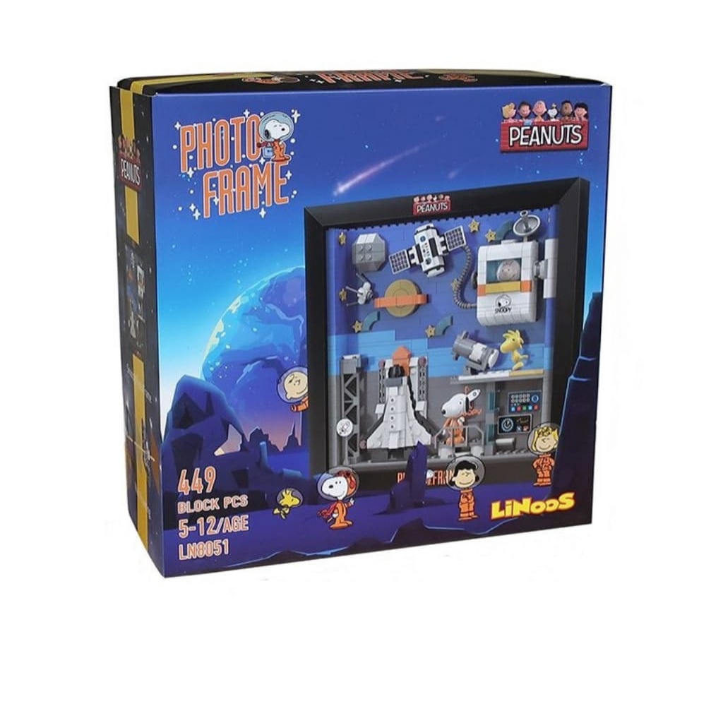 LINOOS SNOOPY PHOTO FRAME SPACE & EGYPT ADVENTURE BUILDING BLOCK ...