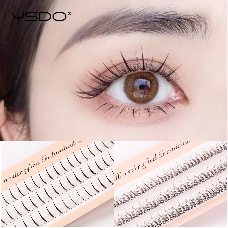 YSDO Natural False Eyelashes 1 Box Fishtail Fairy and Low Lashes Makup ...