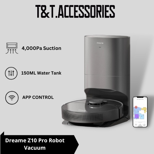 Dreame Z10 Pro Robot Vacuum Cleaner (4,000Pa Suction Power , Large ...