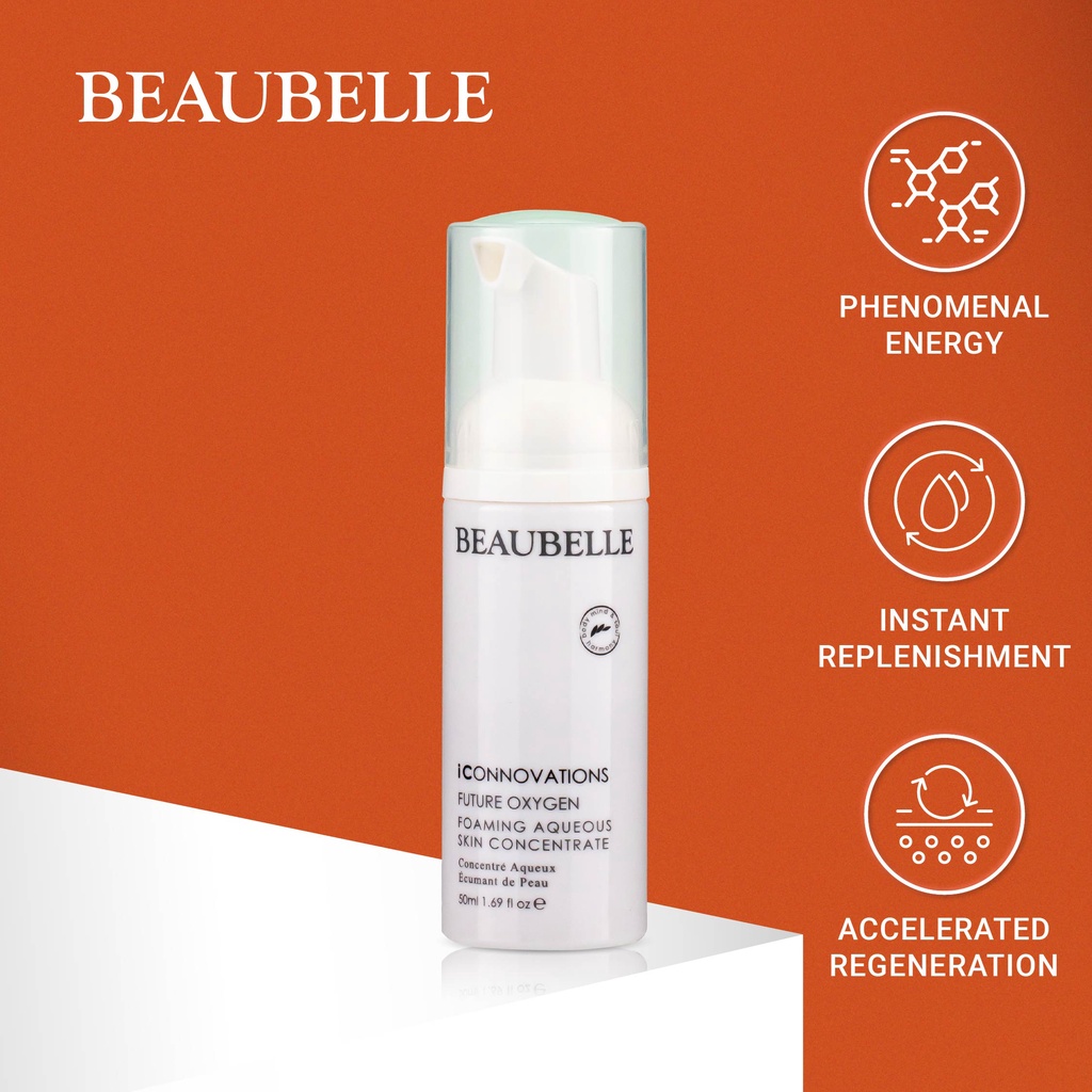 BEAUBELLE Future Oxygen Foaming Aqueous Skin Concentrate Serum Oxygen Booster to Achieve Glowing ...