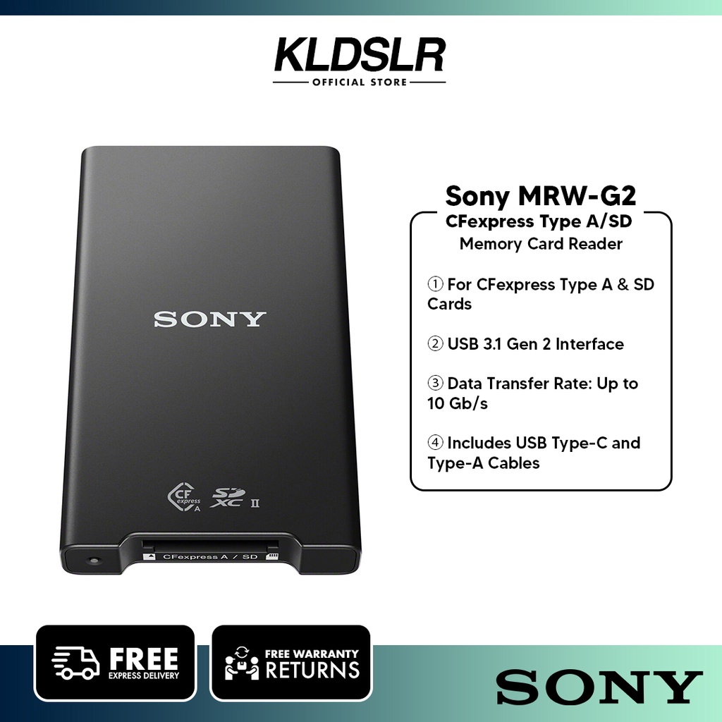 Sony MRW-G2 CFexpress Type A/SD Memory Card Reader | Shopee Malaysia