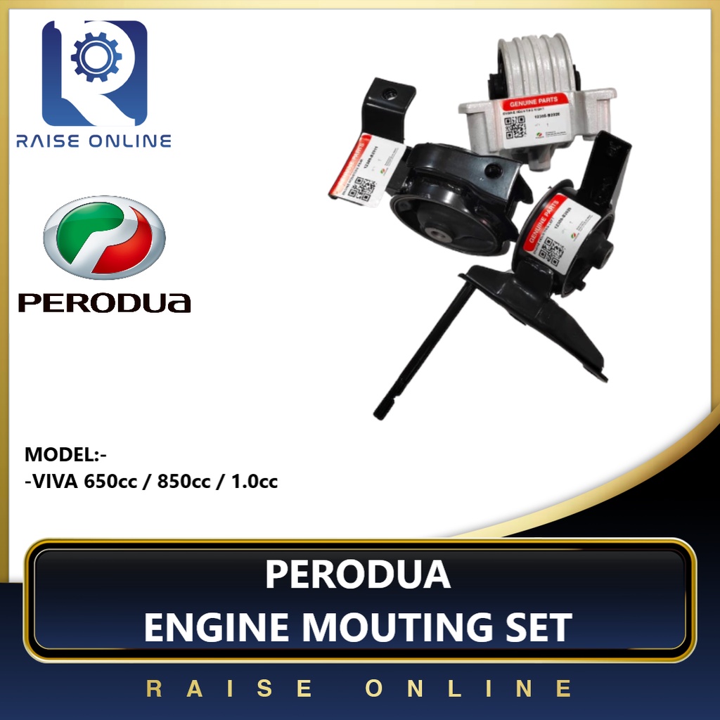 PERODUA VIVA AUTO / MANUAL ENGINE MOUNTING SET (3PCS) ORIGINAL | Shopee ...