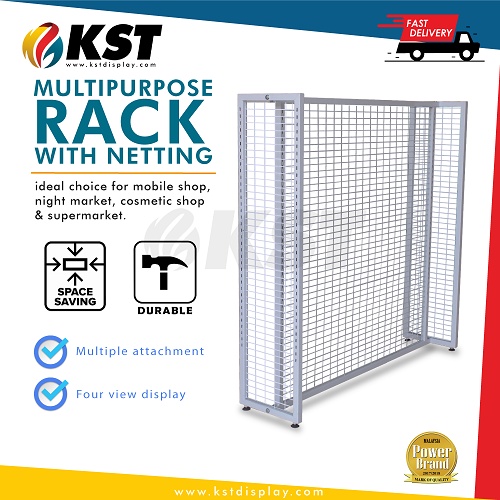 [READY STOCK] Four Way Netting Stand/ Display Stand with Netting ...